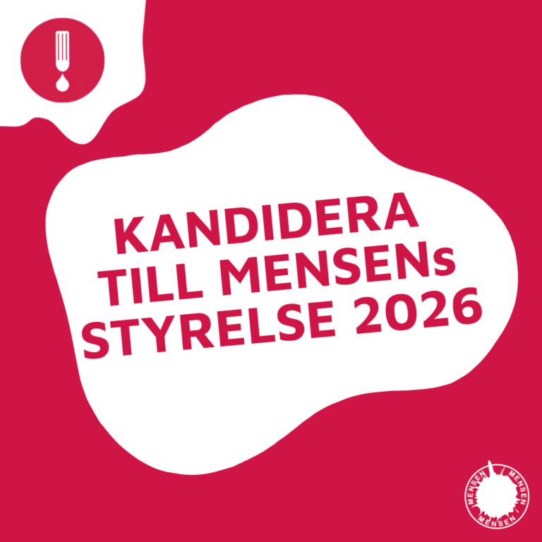 VILL DU SITTA I MENSENs STYRELSE 2026? - MENSEN